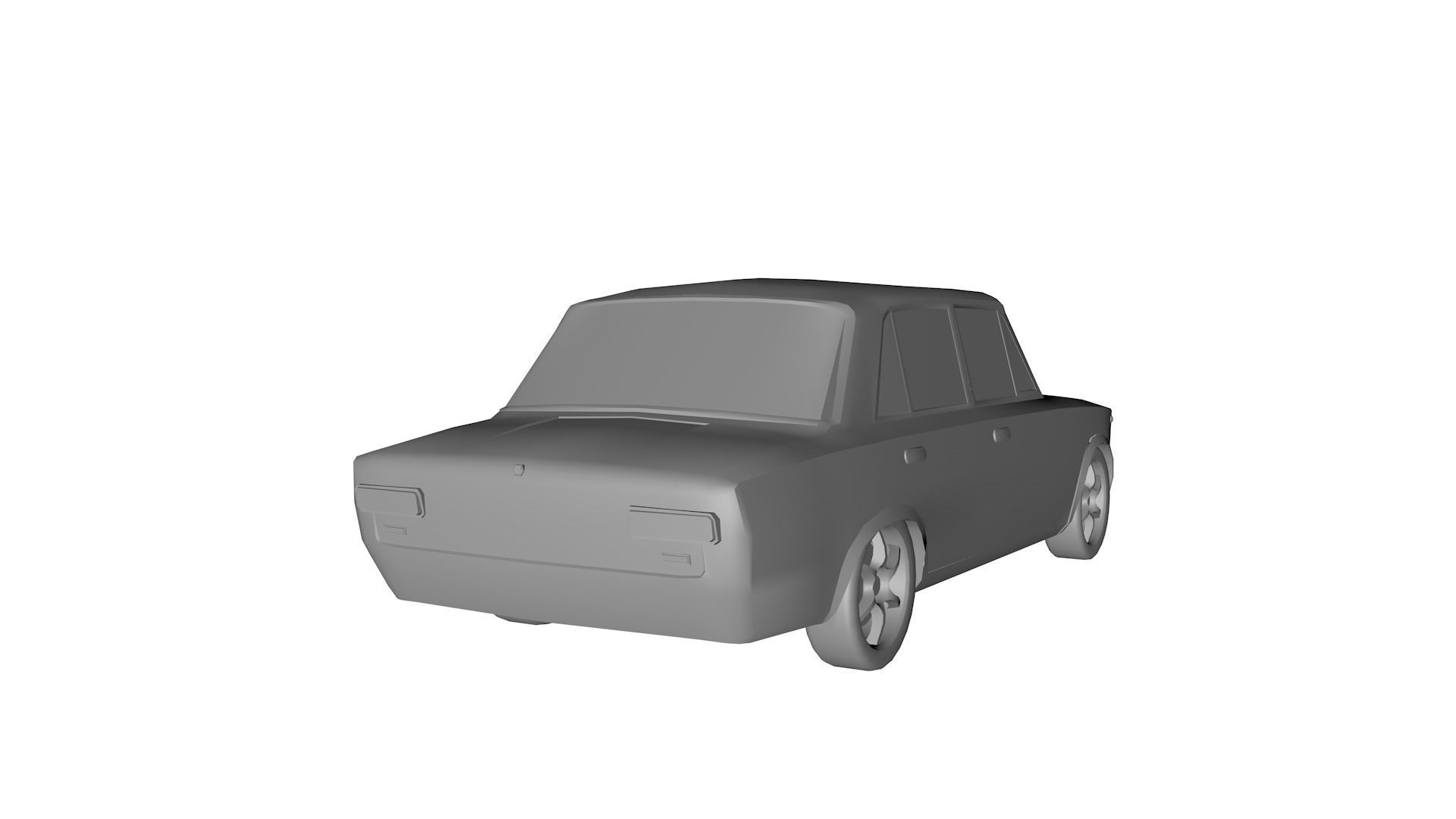 Lada Car 60s 3D model | CGTrader