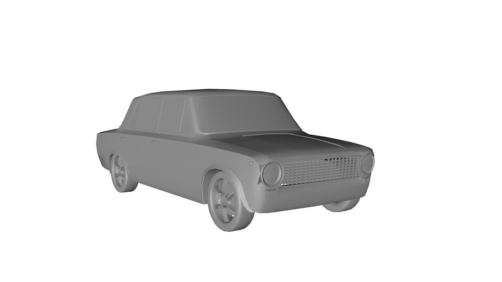 Lada Car 60s 3D model | CGTrader