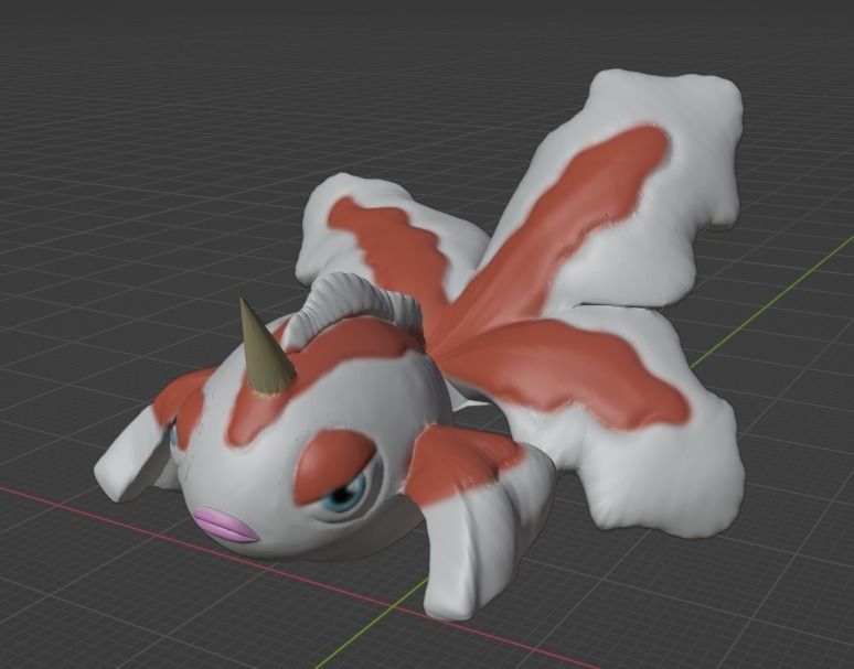 Goldeen 3D model 3D printable | CGTrader