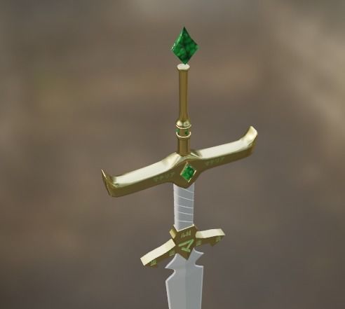 3D model Sword Emerald VR / AR / low-poly | CGTrader