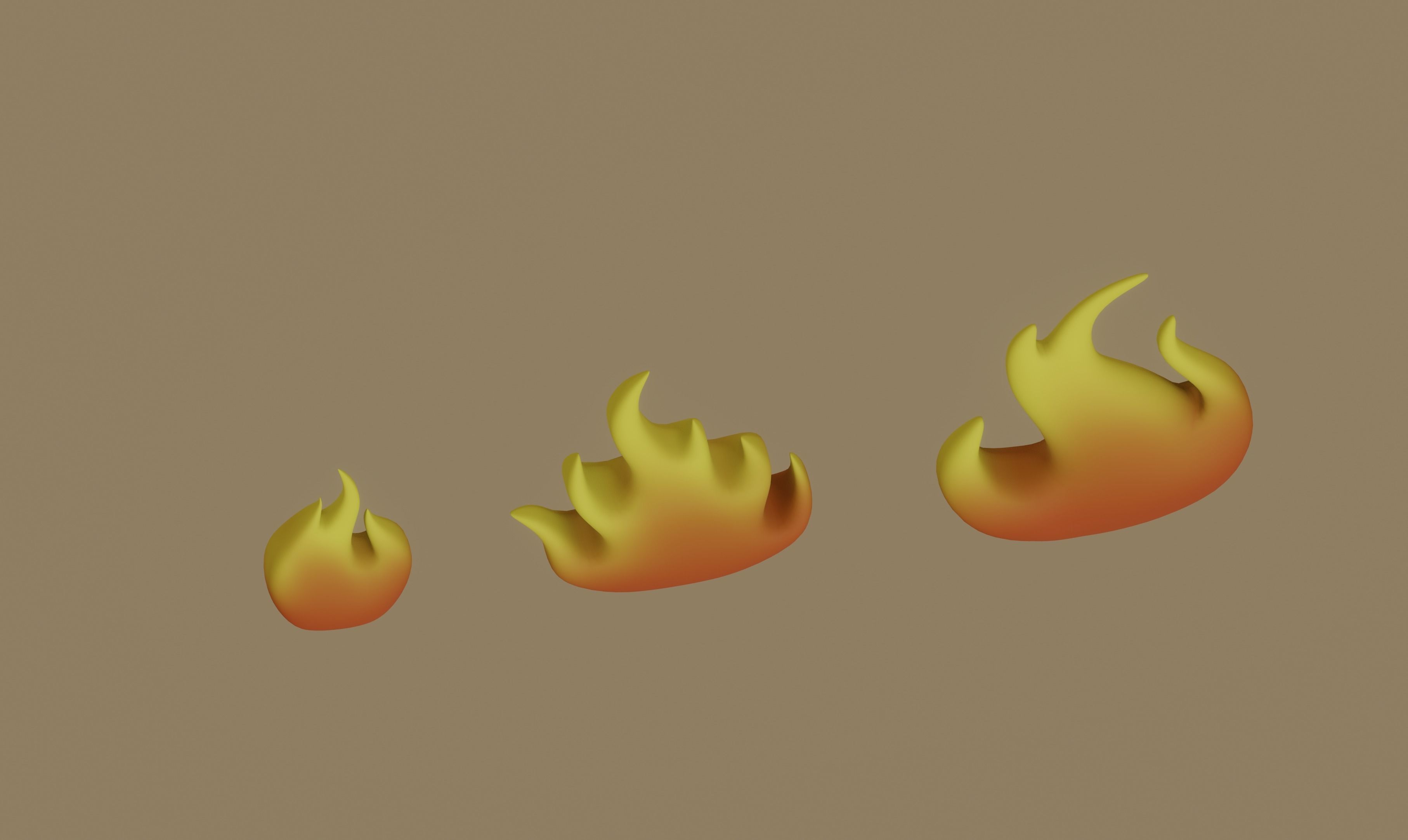Flame Fire 3D model | CGTrader