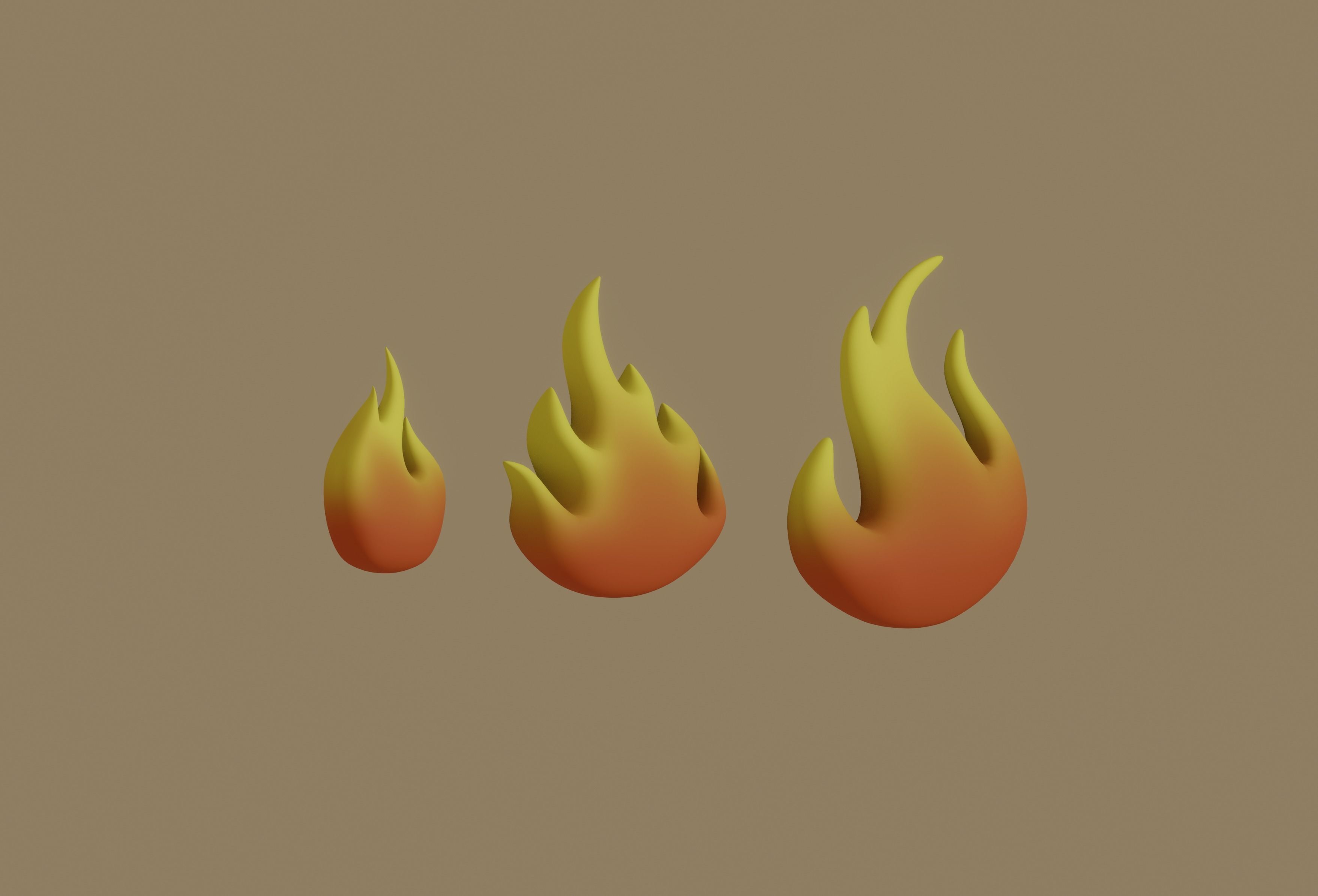Flame Fire 3D model | CGTrader