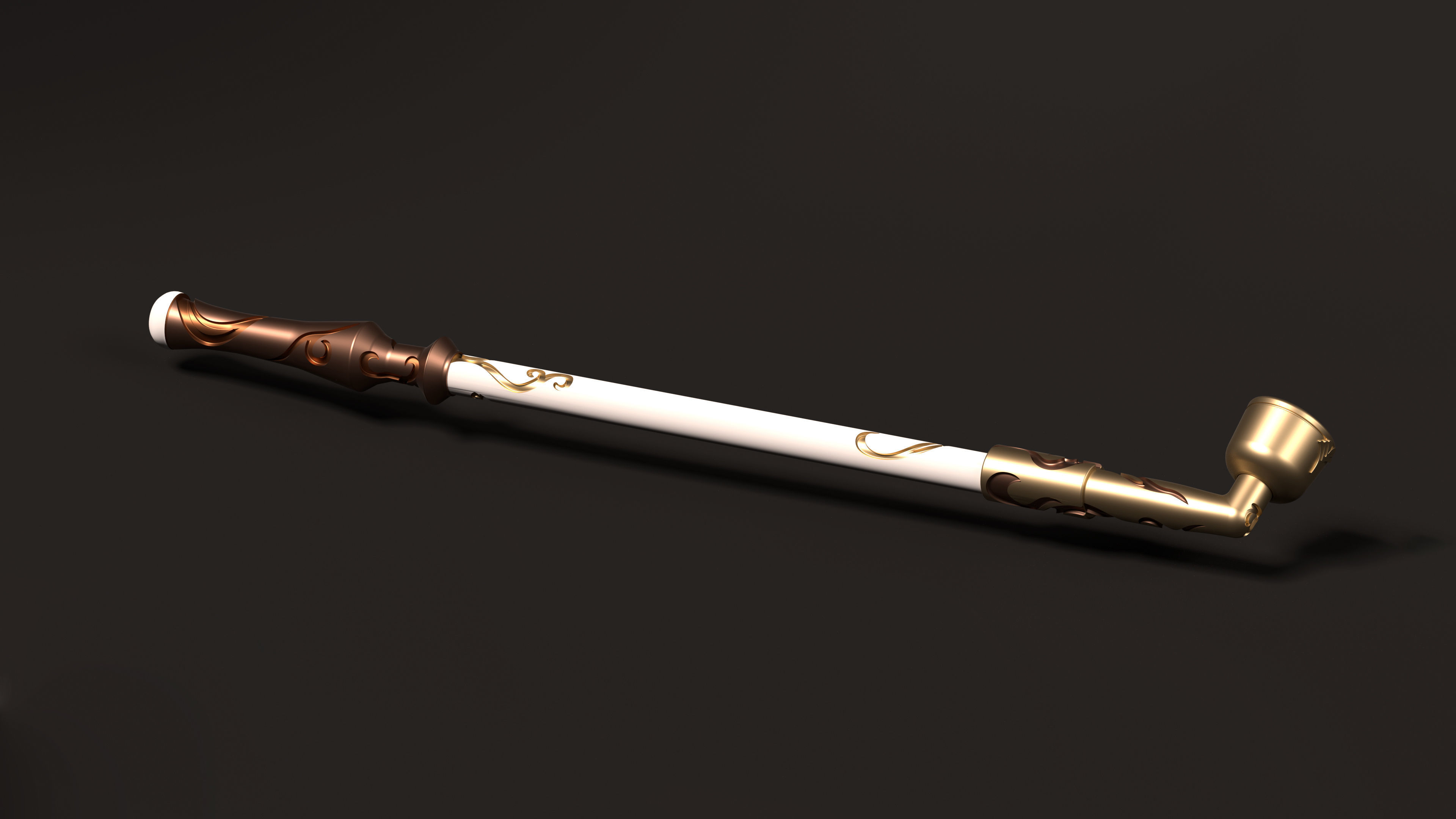 Genshin Impact - Ningguang Pipe - 3d file stl 3D model 3D printable ...