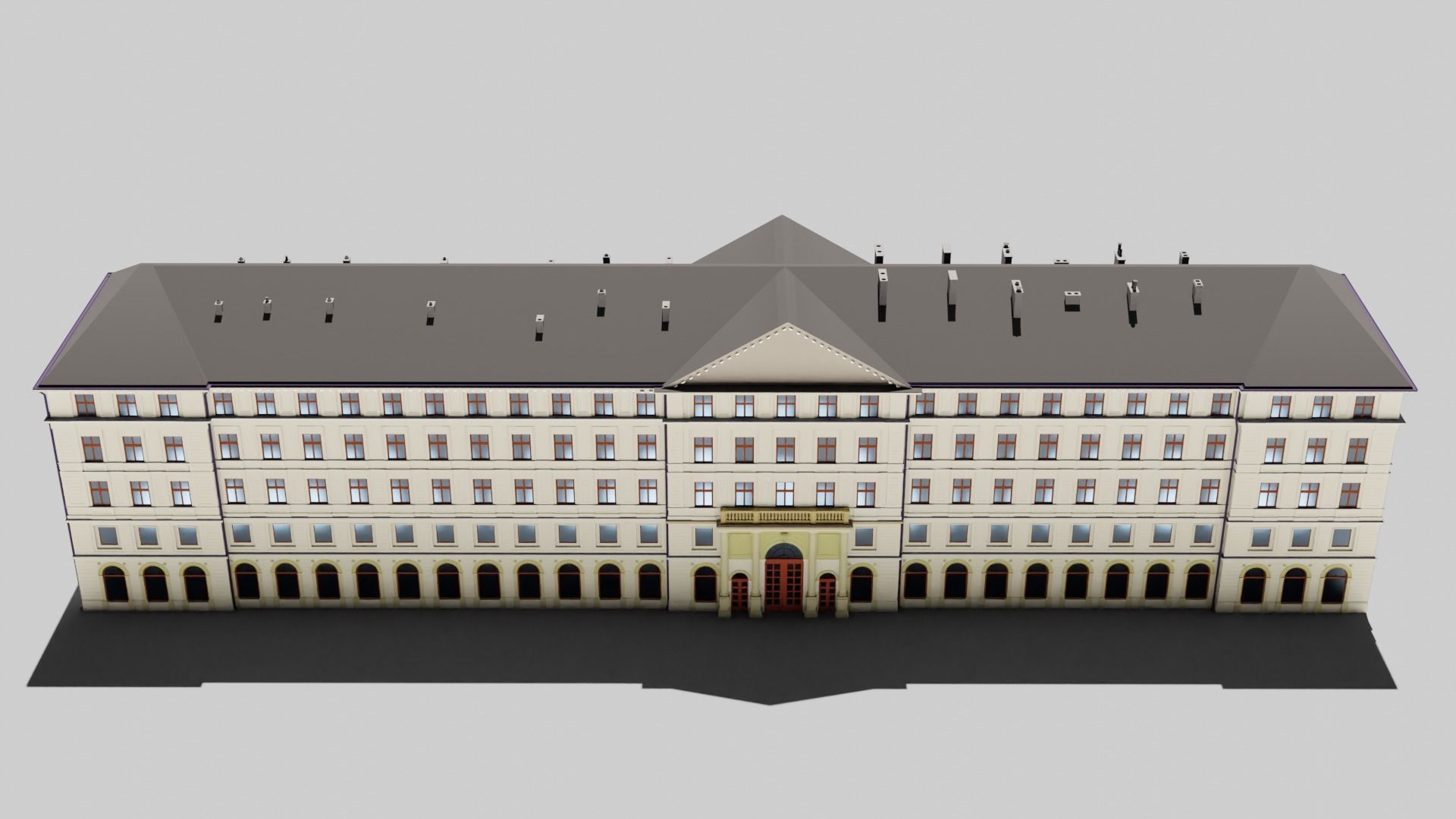 3D model Eastern European Building 012 VR / AR / low-poly | CGTrader