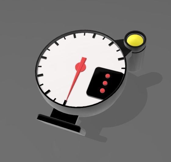 Tachometer for scale model autos 1 24 3D model 3D printable | CGTrader