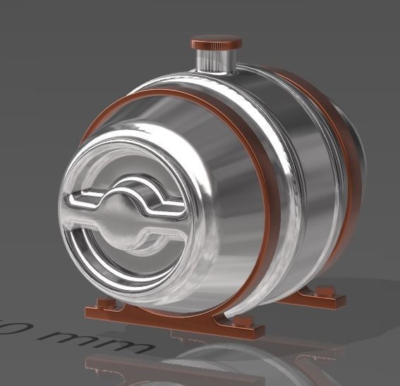 Olympia Keg Hot Rod Fuel Tank 3D model 3D printable | CGTrader