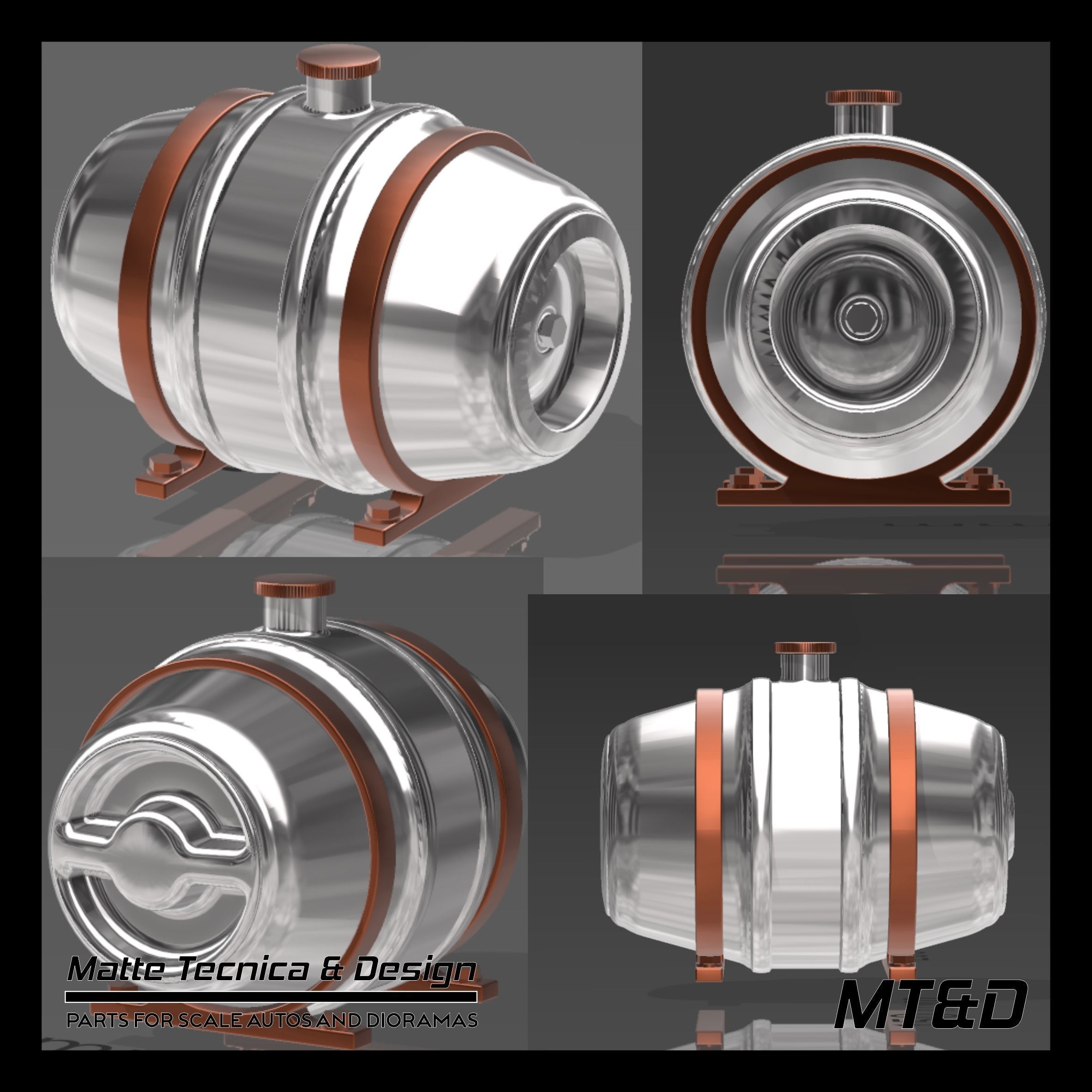 Olympia Keg Hot Rod Fuel Tank 3D model 3D printable | CGTrader