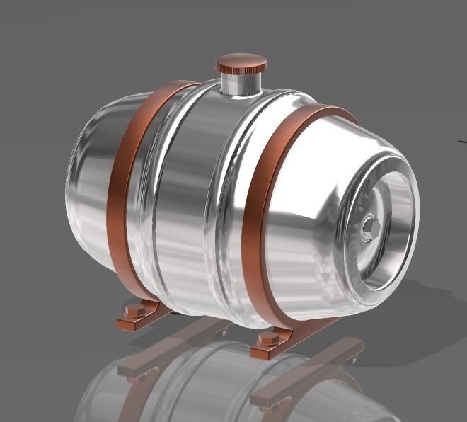 Olympia Keg Hot Rod Fuel Tank 3D model 3D printable | CGTrader