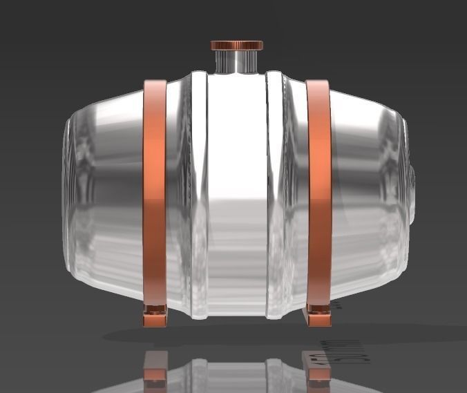 Olympia Keg Hot Rod Fuel Tank 3D model 3D printable | CGTrader