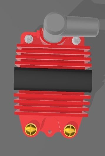 MSD style ignition coil for scale autos 3D model 3D printable | CGTrader