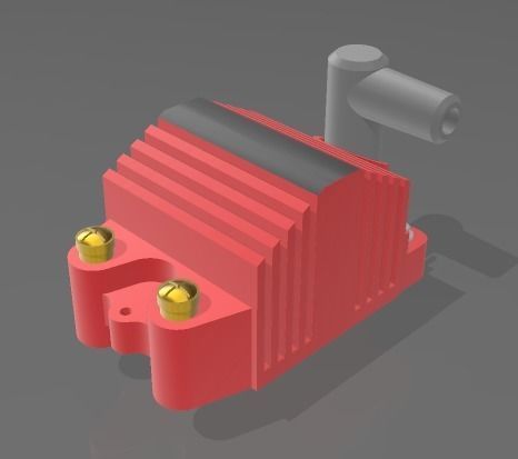 MSD style ignition coil for scale autos 3D model 3D printable | CGTrader