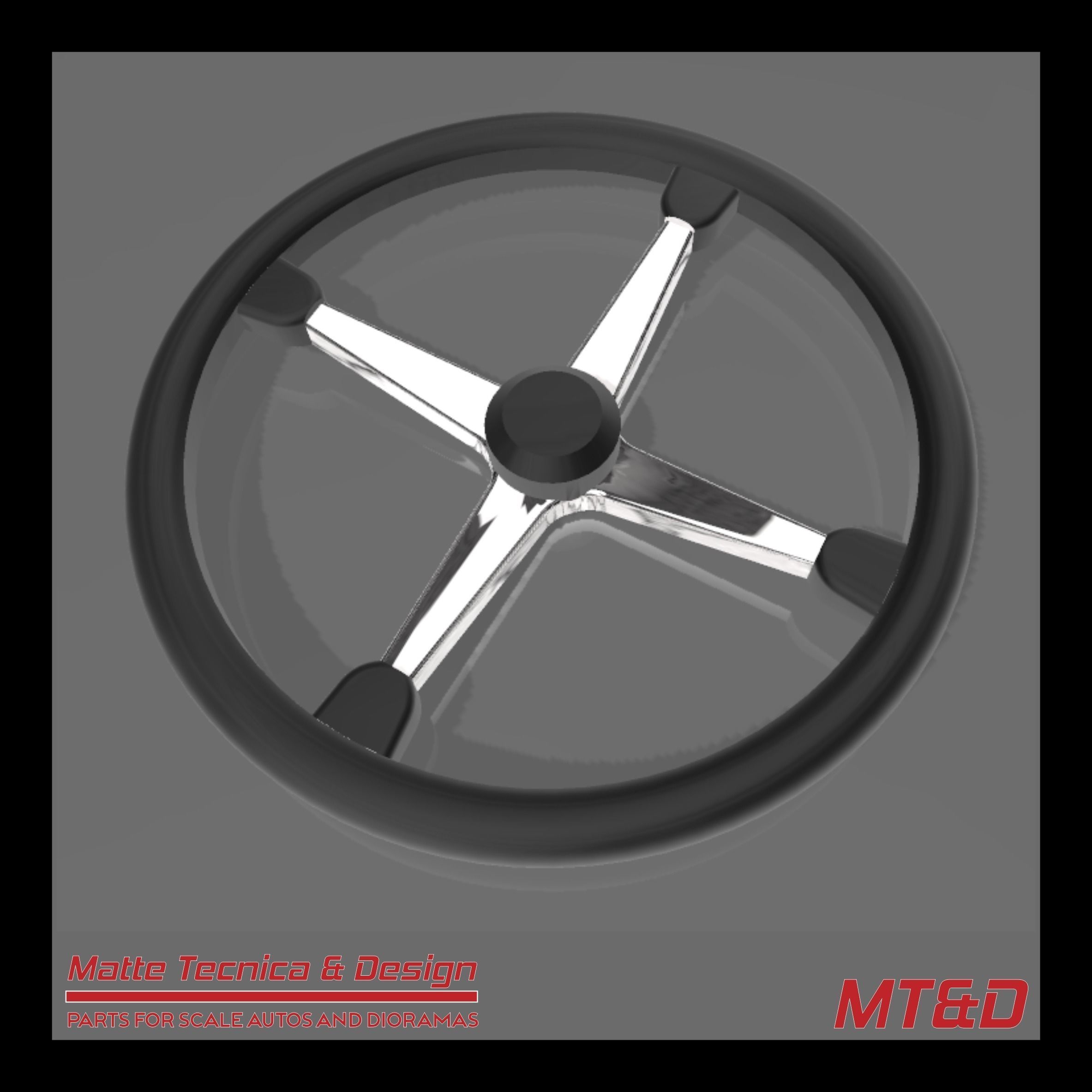 3 Hot rod steering wheel for 1 24 scale auto 3D model 3D printable ...