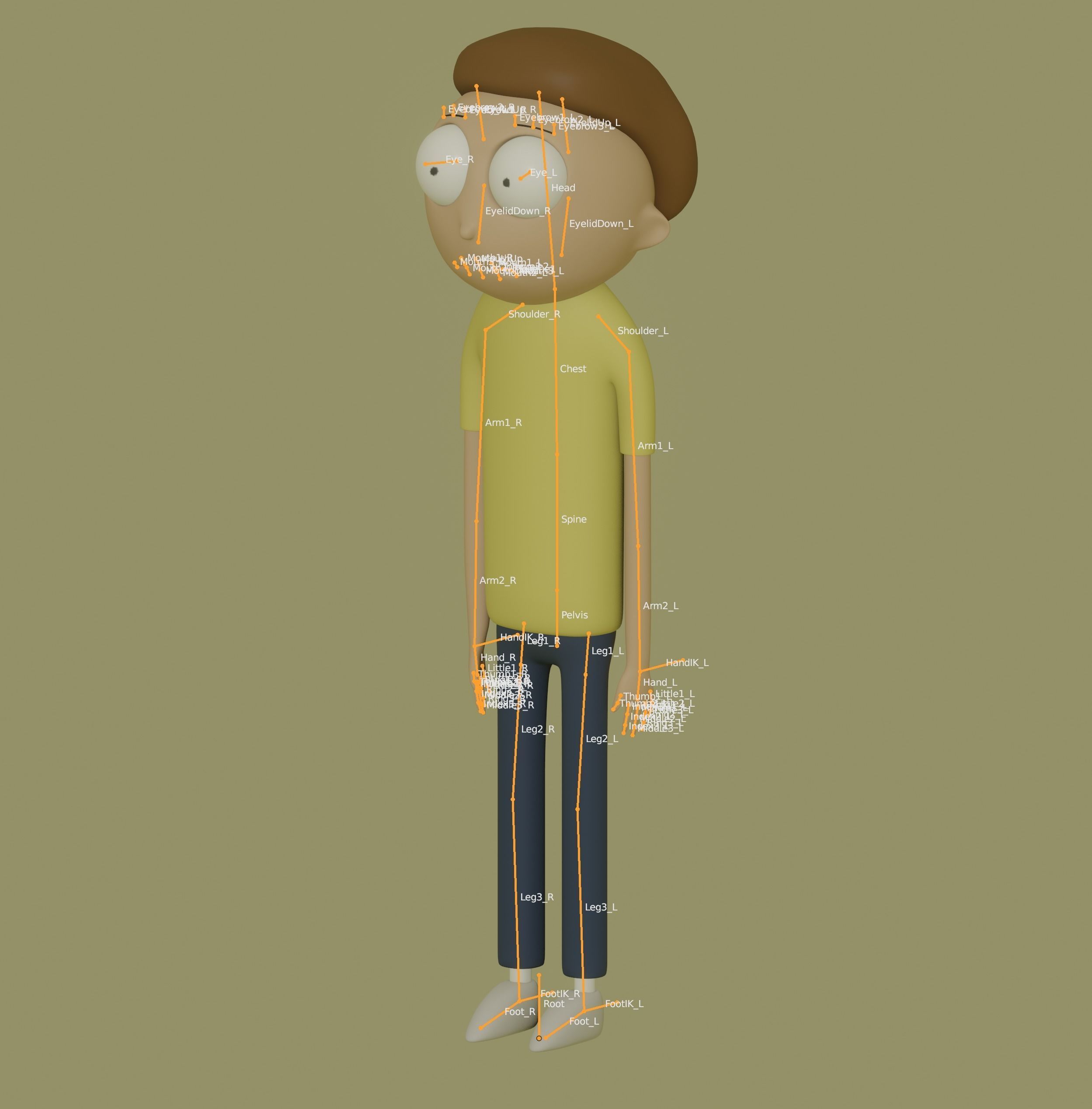 Morty Smith 3D model rigged | CGTrader
