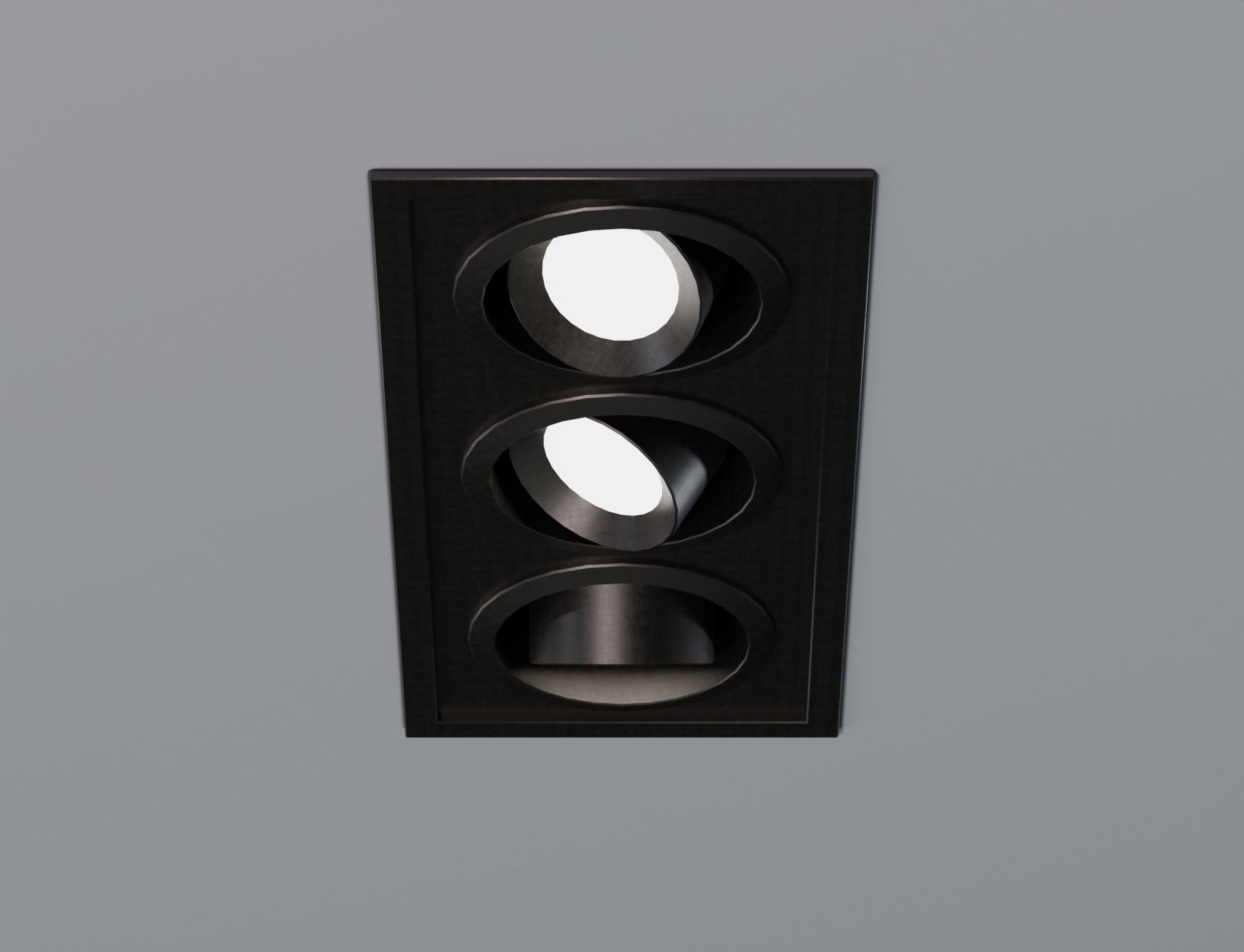 3D model Low Poly Box Down Light VR / AR / low-poly | CGTrader