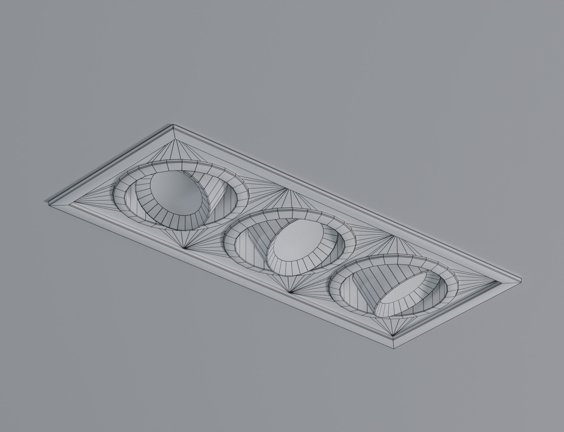 3D model Low Poly Box Down Light VR / AR / low-poly | CGTrader