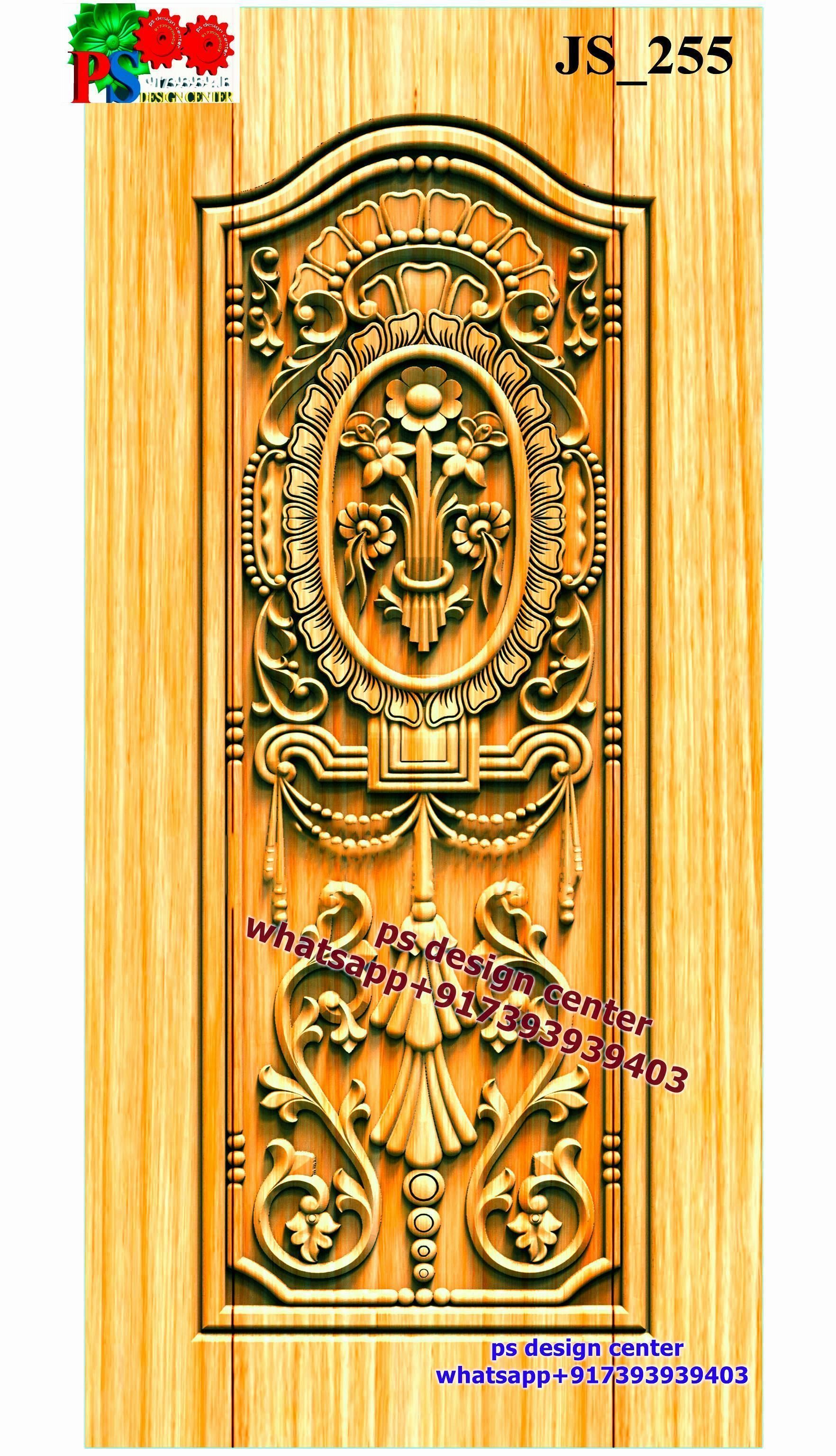 tig wood carving door 3D model 3D printable | CGTrader