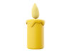 3d yellow candle icon 3D model | CGTrader