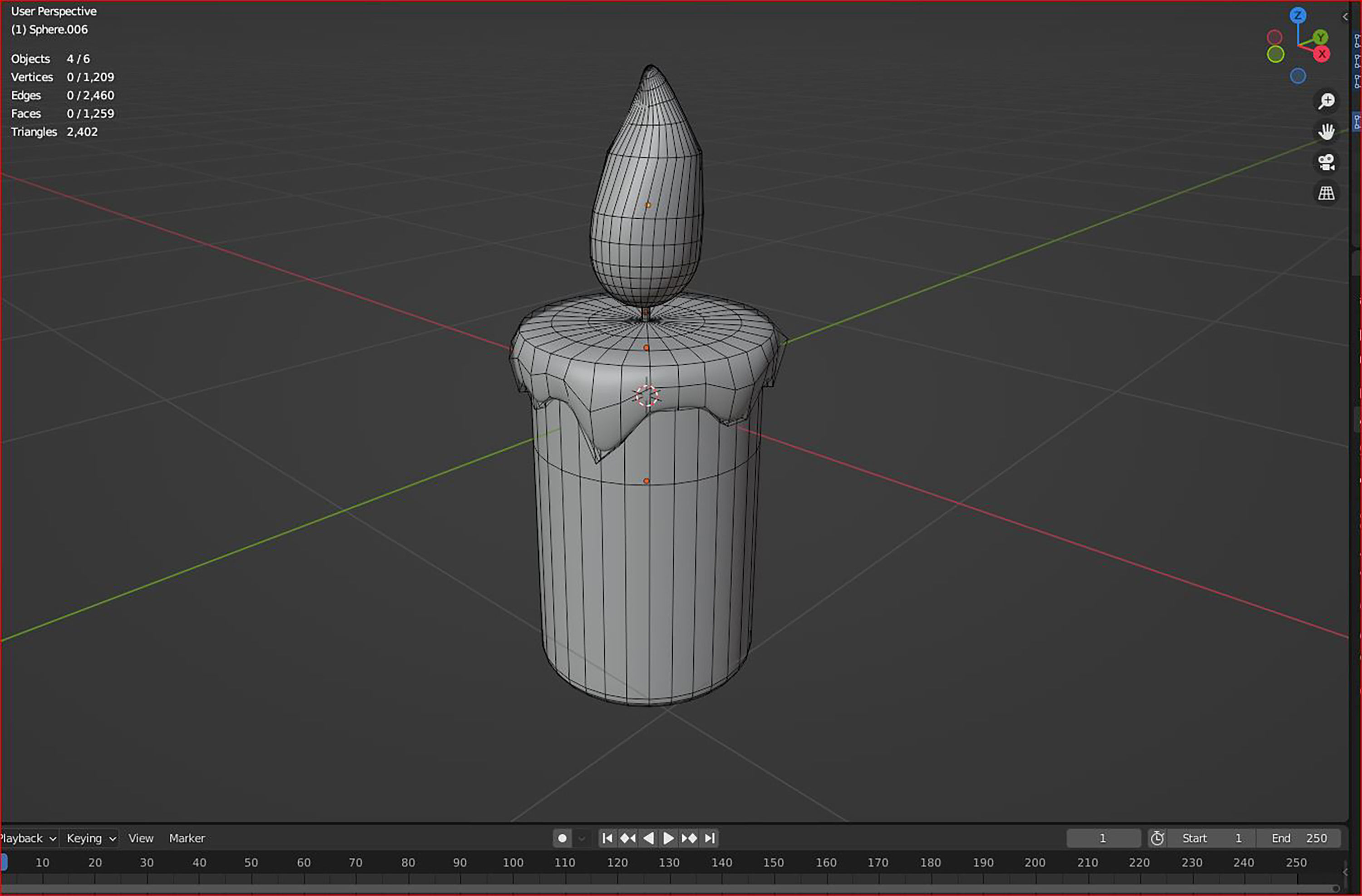 3d yellow candle icon 3D model | CGTrader