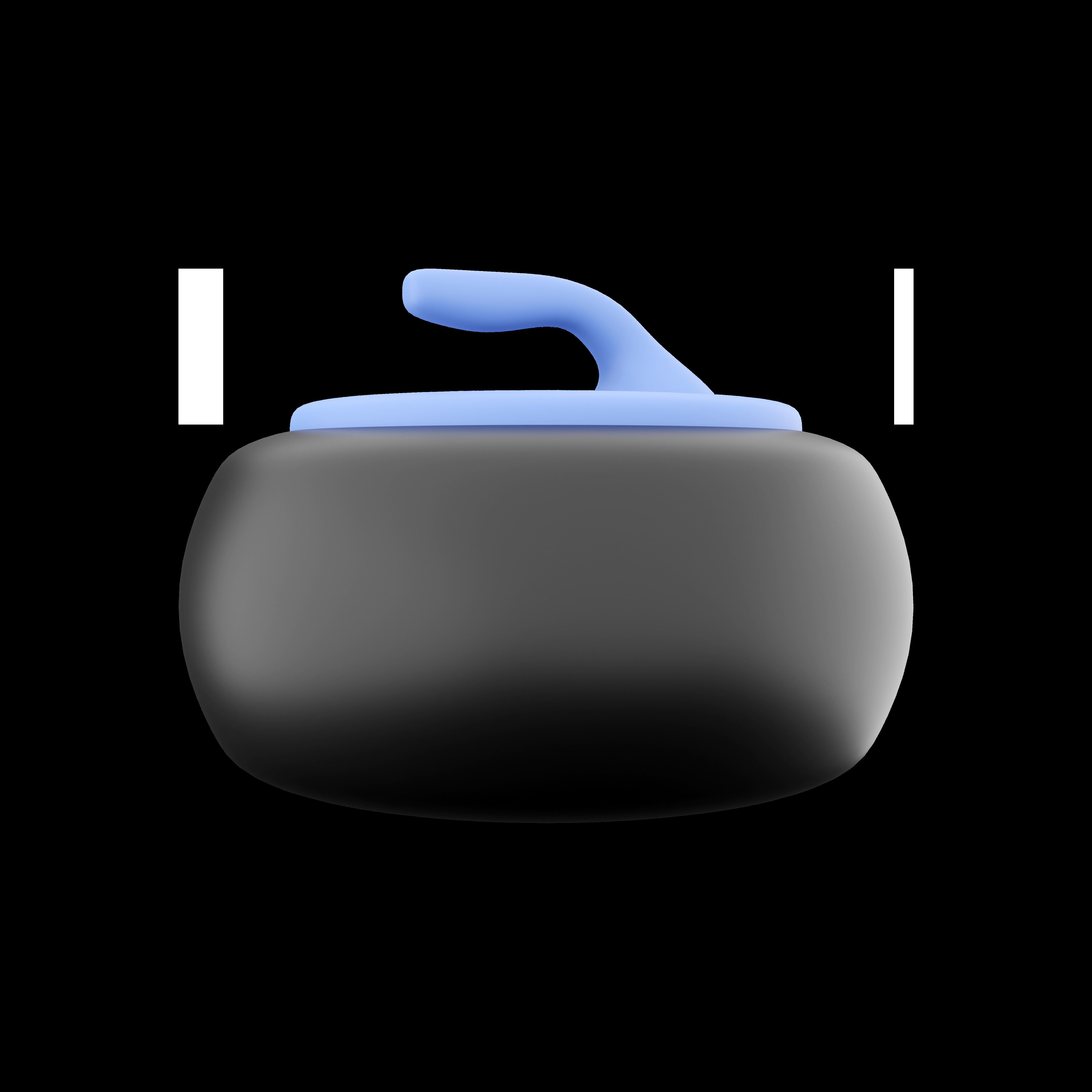 3d Curling Stone icon 3D model | CGTrader