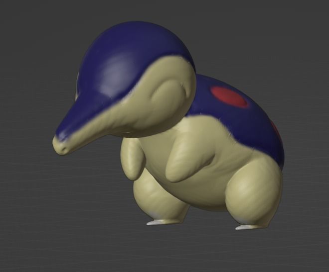 Cyndaquil free 3D model 3D printable | CGTrader