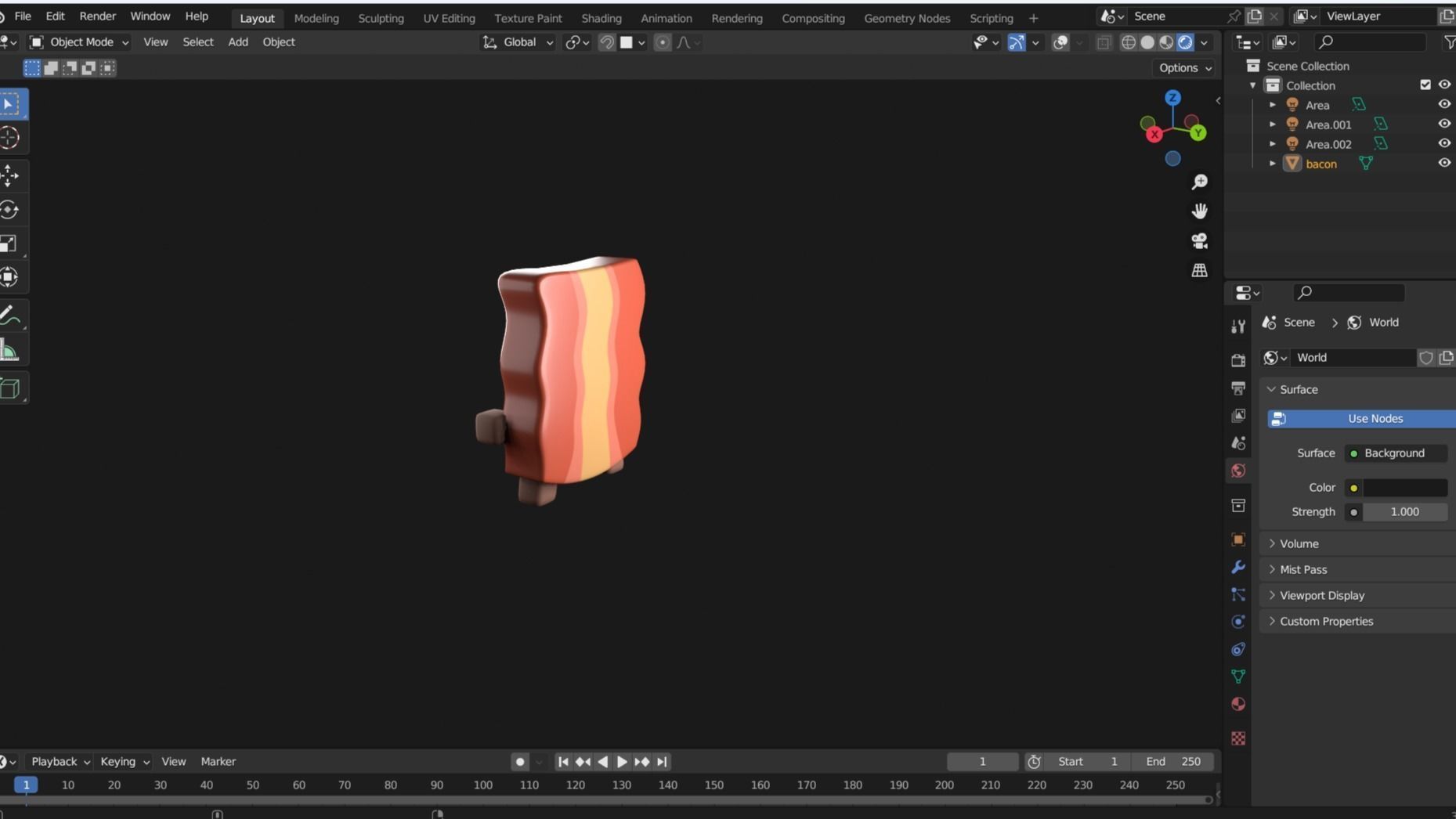 3D model Bacon Boomerang fu VR / AR / low-poly | CGTrader