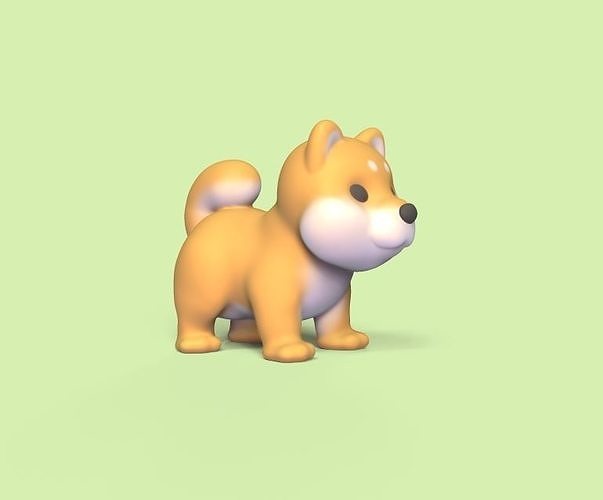 Shiba Inu 3D model 3D printable | CGTrader