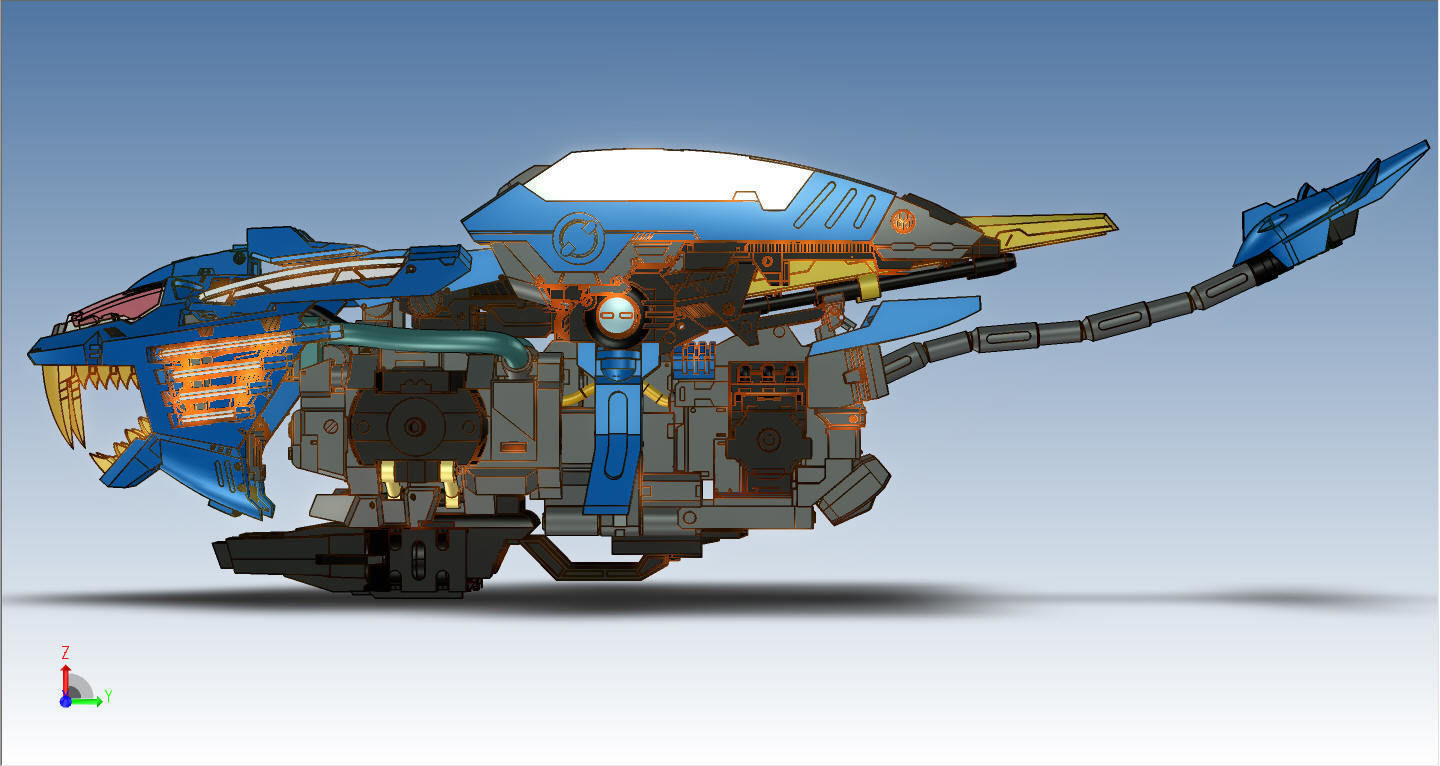 ZOIDS robot with claws 3D model | CGTrader