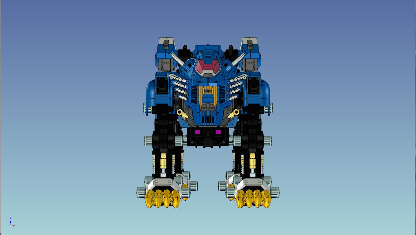 ZOIDS robot with claws 3D model | CGTrader