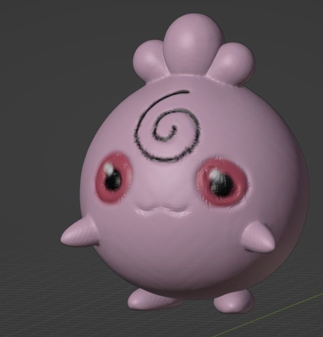 Igglybuff 3D model 3D printable | CGTrader