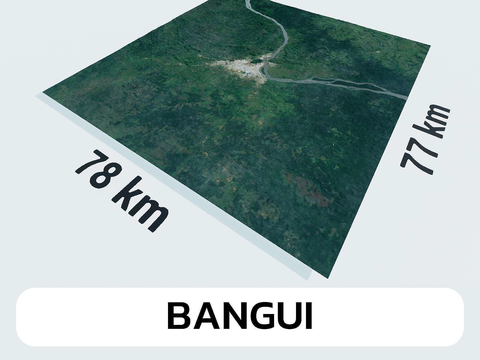 Bangui Central African Republic City Landscape 3D Model 3D model | CGTrader