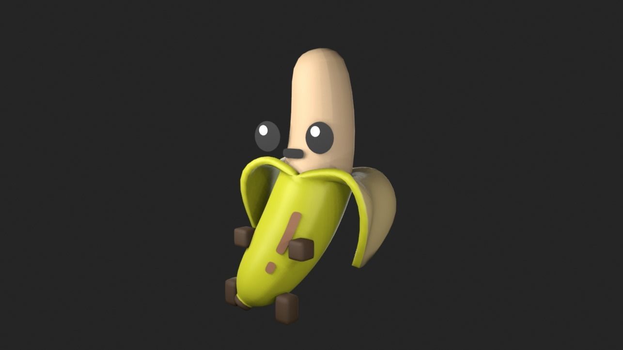 3D model Banana Boomerang fu VR / AR / low-poly | CGTrader