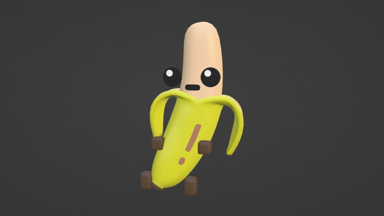 3D model Banana Boomerang fu VR / AR / low-poly | CGTrader