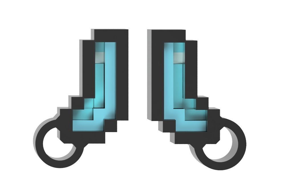 MINECRAFT ARMOR KEYCHAIN 3D model 3D printable | CGTrader