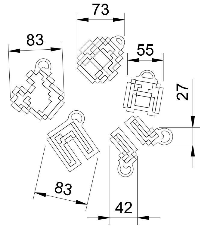 MINECRAFT ARMOR KEYCHAIN 3D model 3D printable | CGTrader