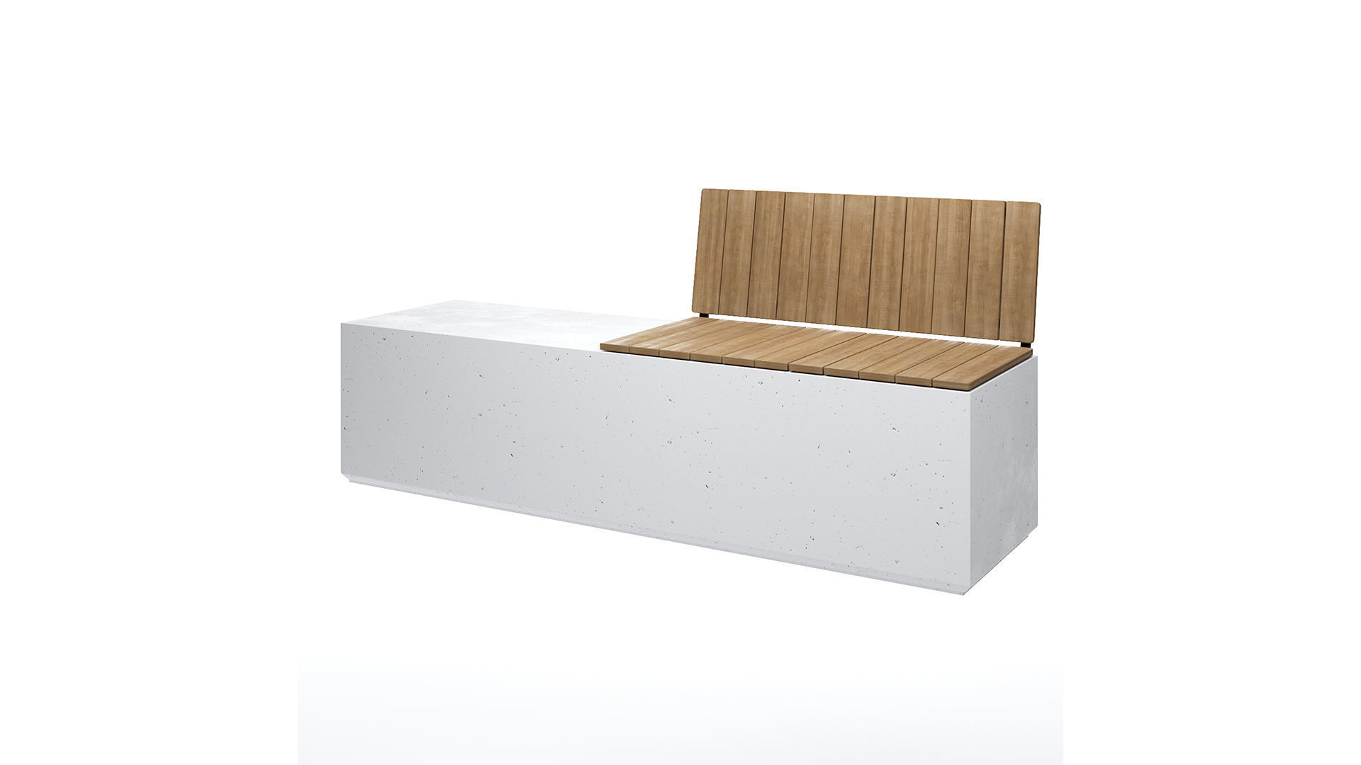 Concrete bench - BOX WBH 3D model | CGTrader