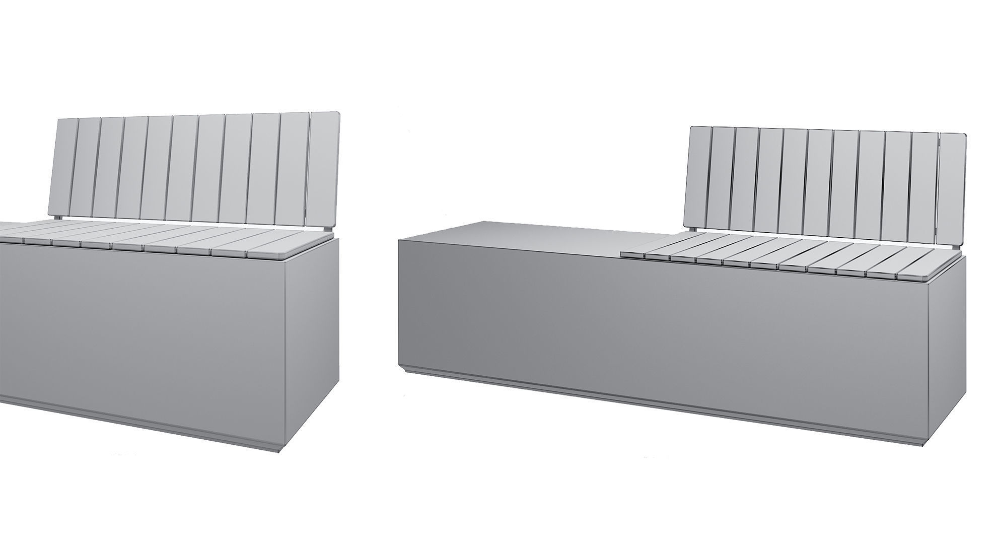 Concrete bench - BOX WBH 3D model | CGTrader