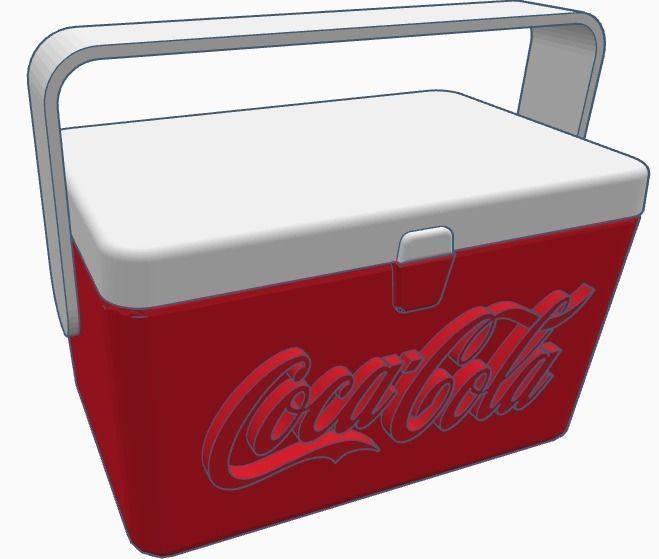 Scale Coca Cola and Pepsi Ice Box Vintage Coolers 3D model 3D printable ...