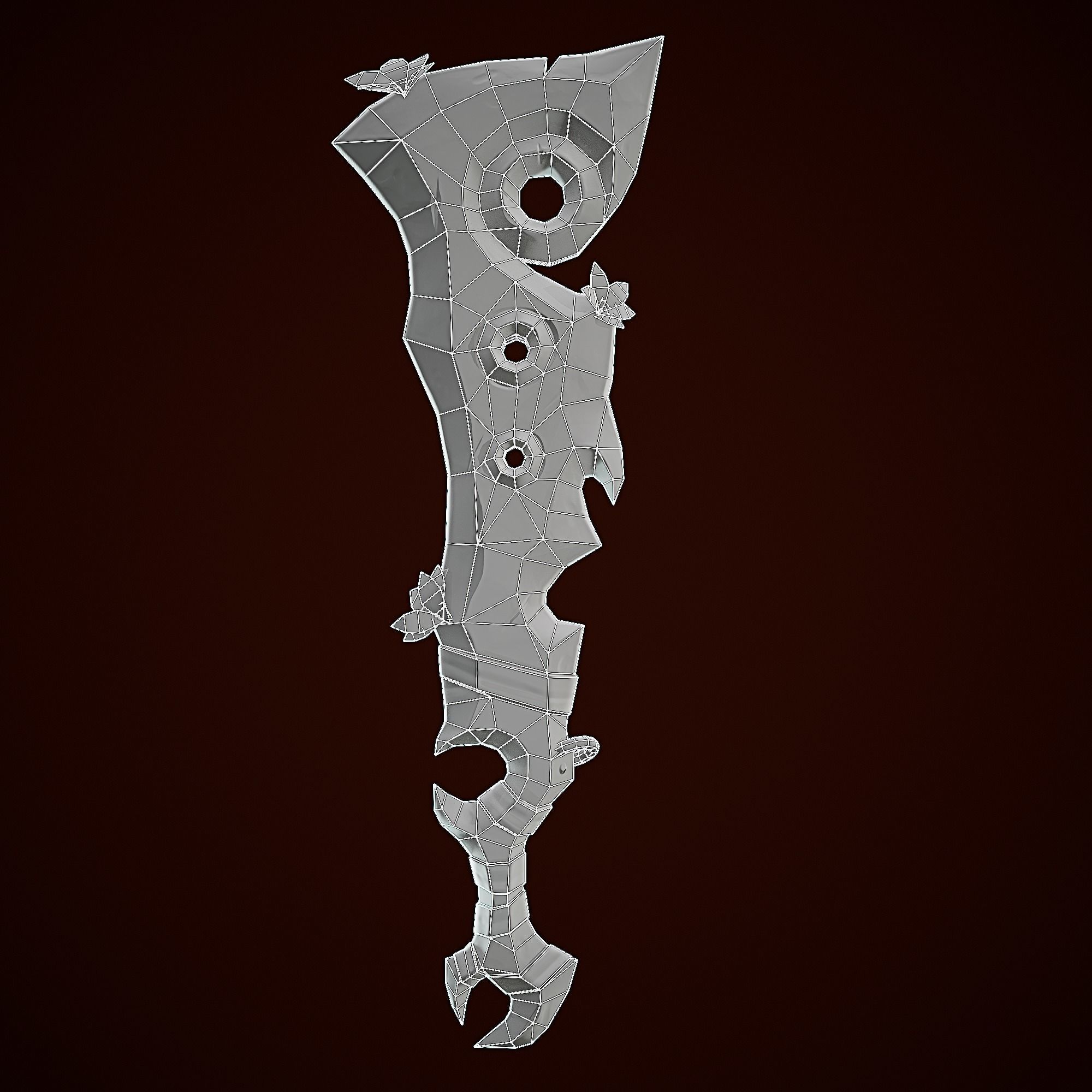 3D model Coral Stylize Sword VR / AR / low-poly | CGTrader