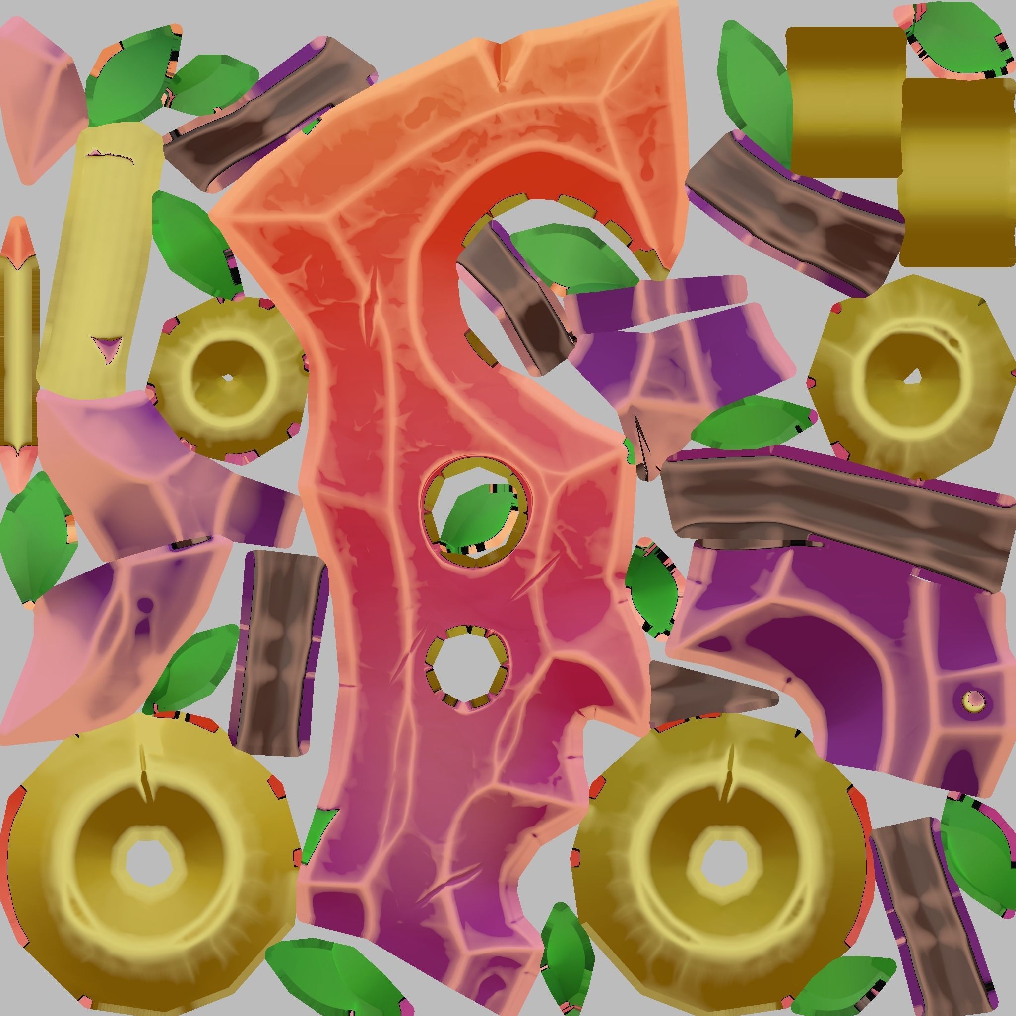 3D model Coral Stylize Sword VR / AR / low-poly | CGTrader