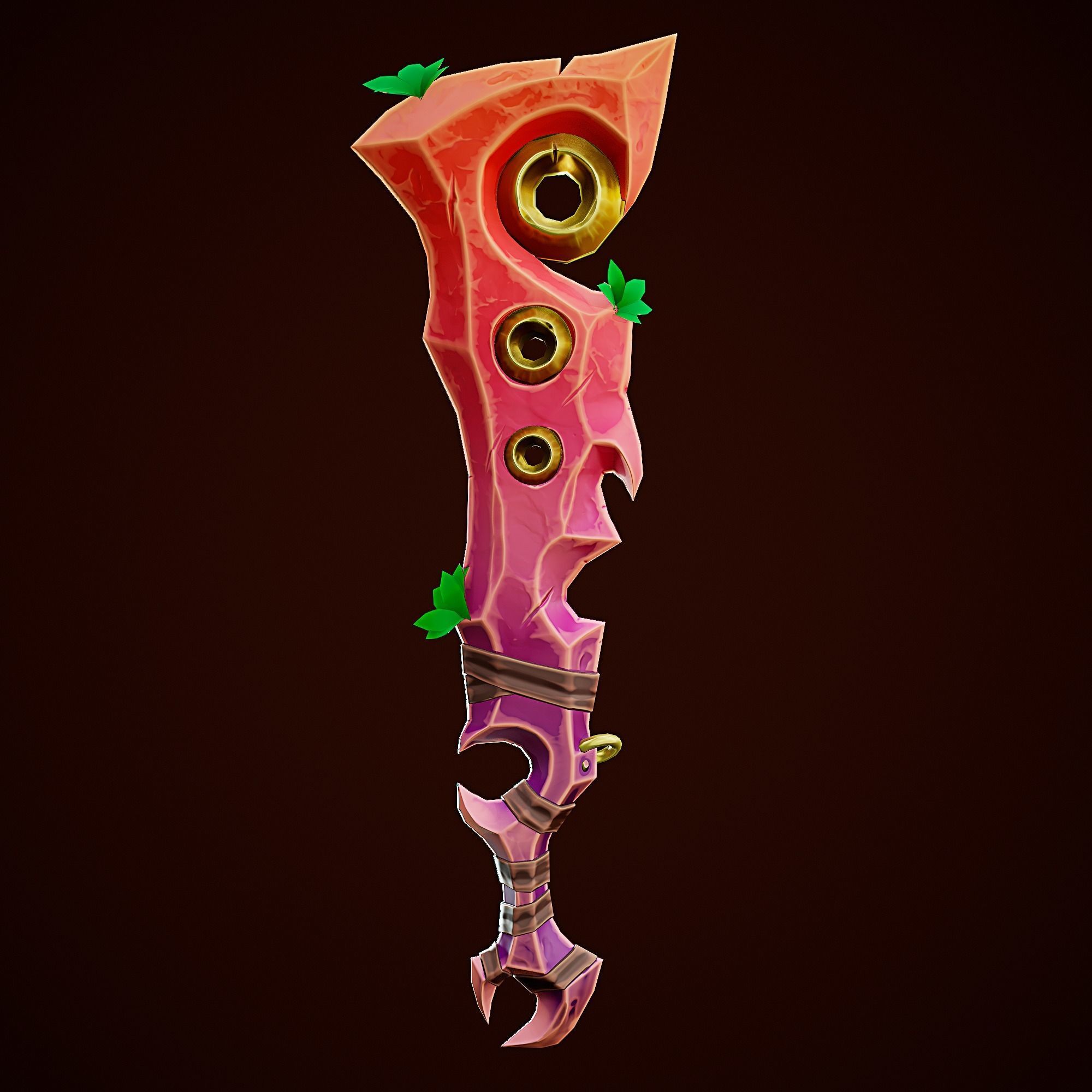 3D model Coral Stylize Sword VR / AR / low-poly | CGTrader