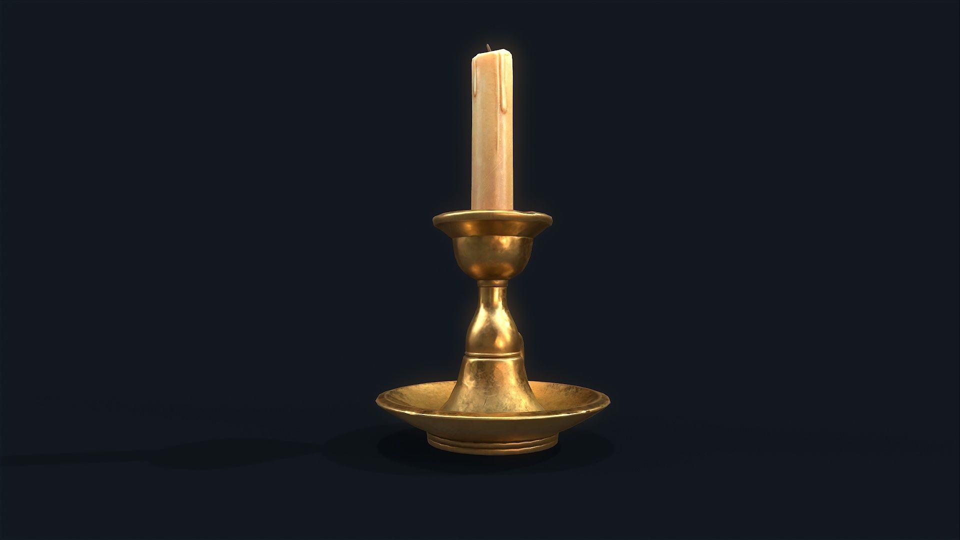 3D model Medieval Candlestick 5 VR / AR / low-poly | CGTrader
