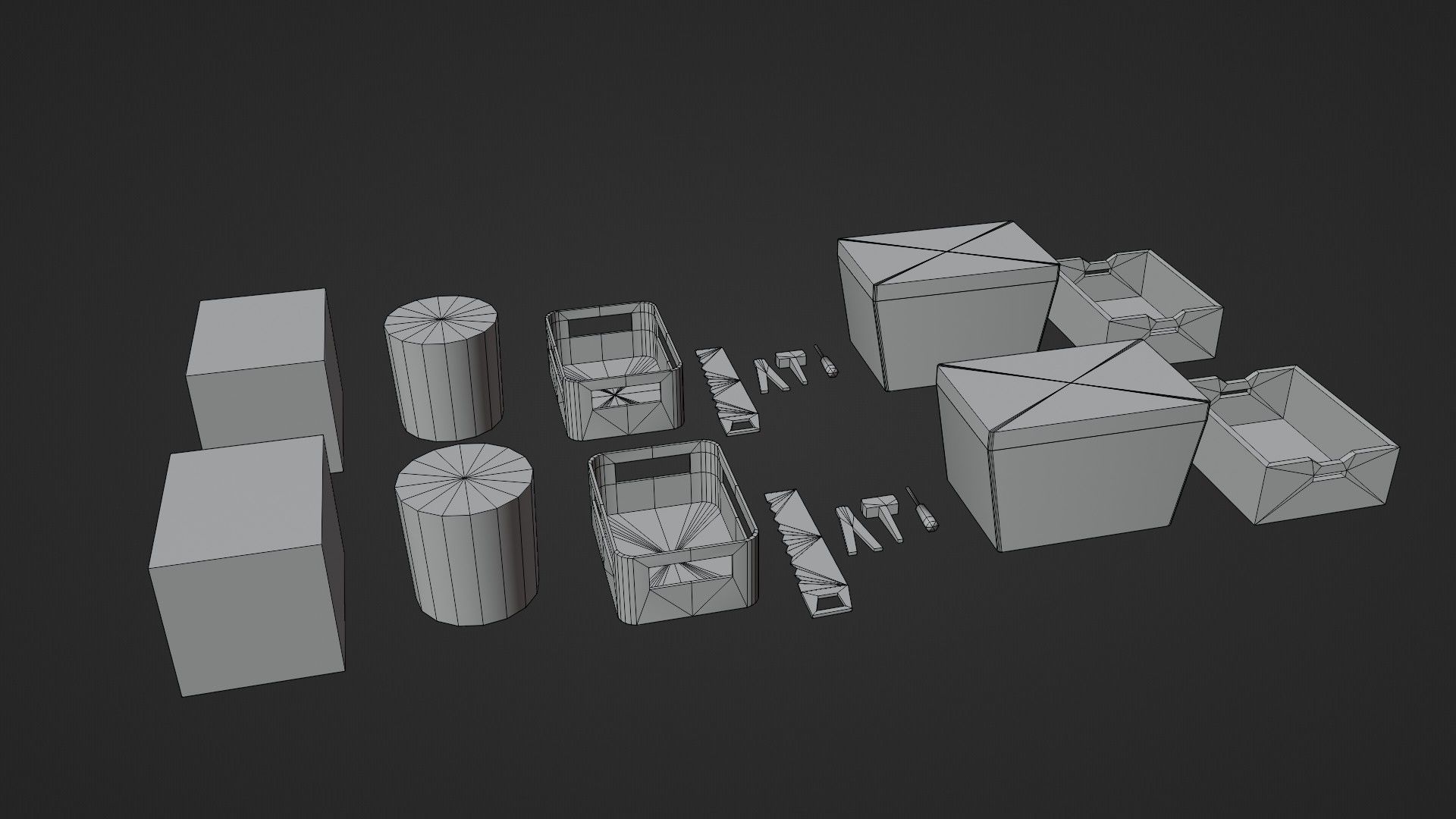 3D model RACK SYSTEM GAME READY VR / AR / low-poly | CGTrader