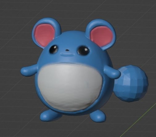 Marill 3D model 3D printable | CGTrader