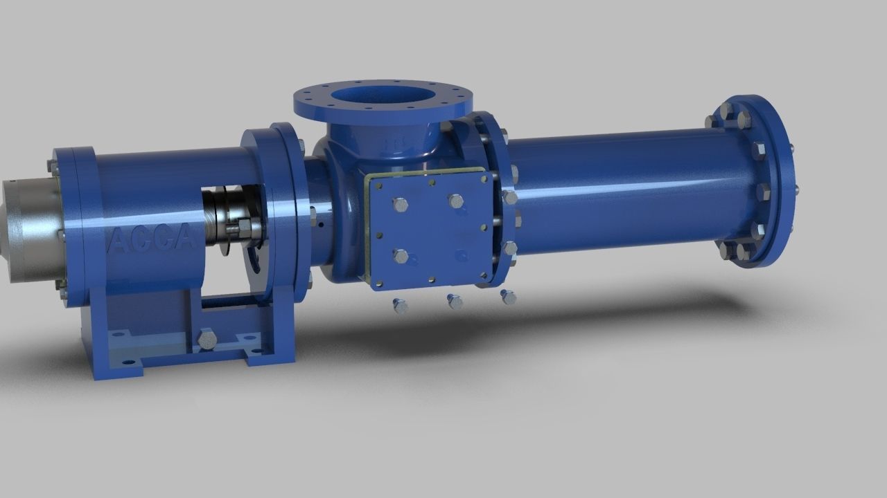 Progressing Cavity Pump 3D model animated | CGTrader
