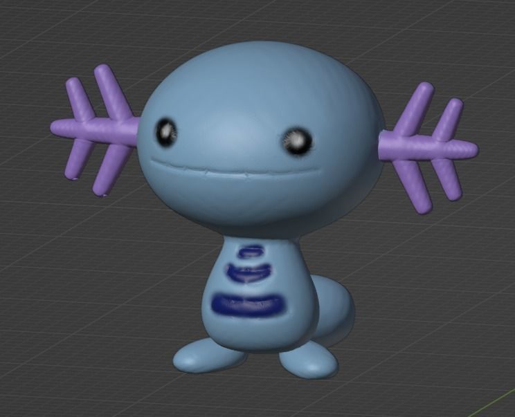 Wooper 3D model 3D printable | CGTrader