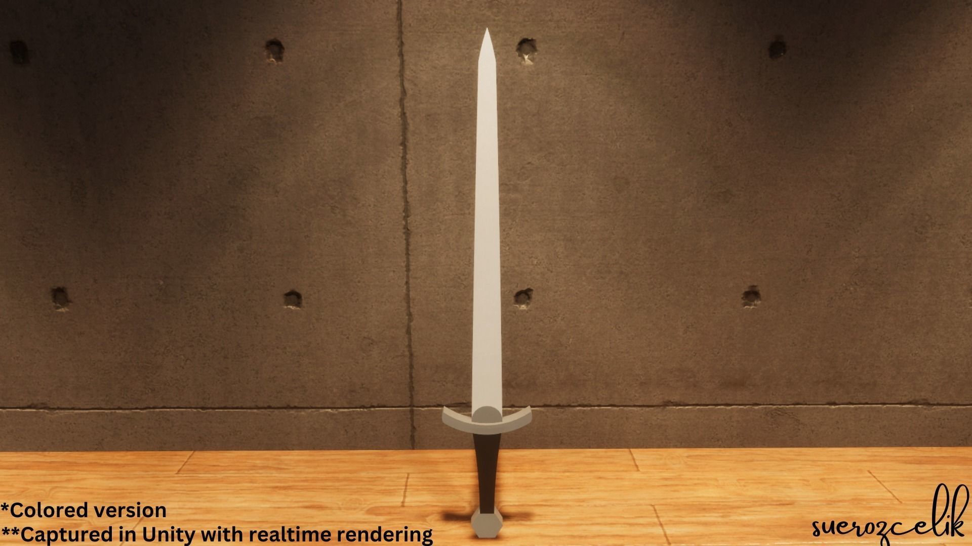 3D model Swords - Lowpoly Textured and Color based VR / AR / low-poly ...