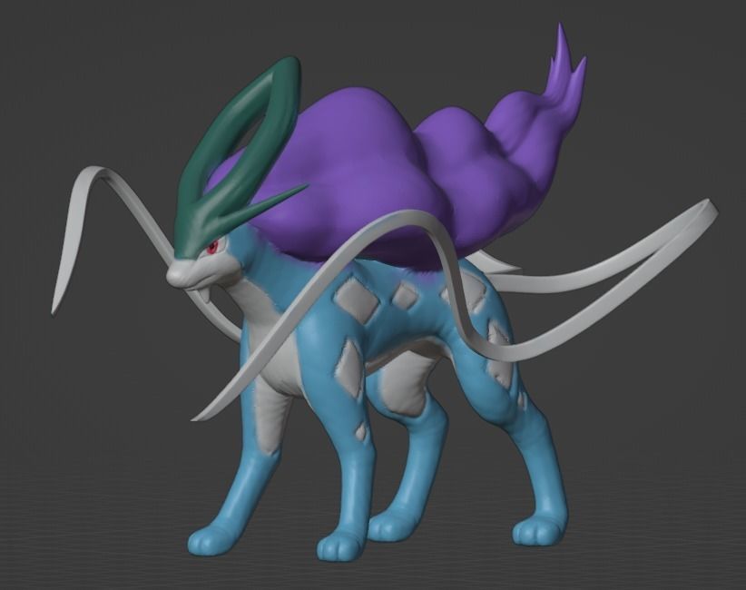 Suicune 3D model 3D printable | CGTrader