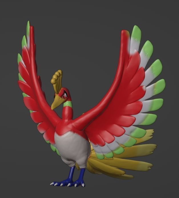 Ho-Oh 3D model 3D printable | CGTrader