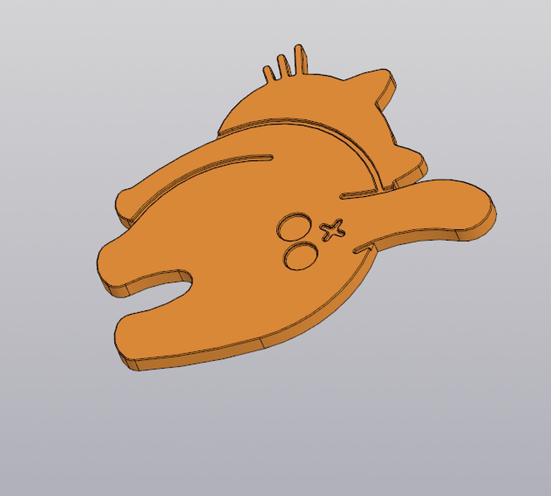 Male cat Cup coaster 3D model 3D printable | CGTrader