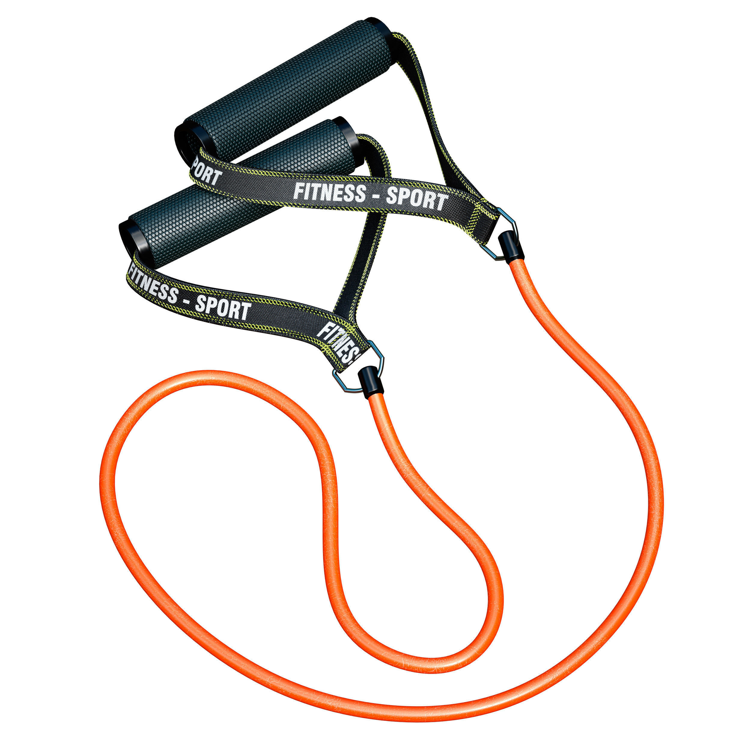 Expander orange and resistance rope 3D model | CGTrader